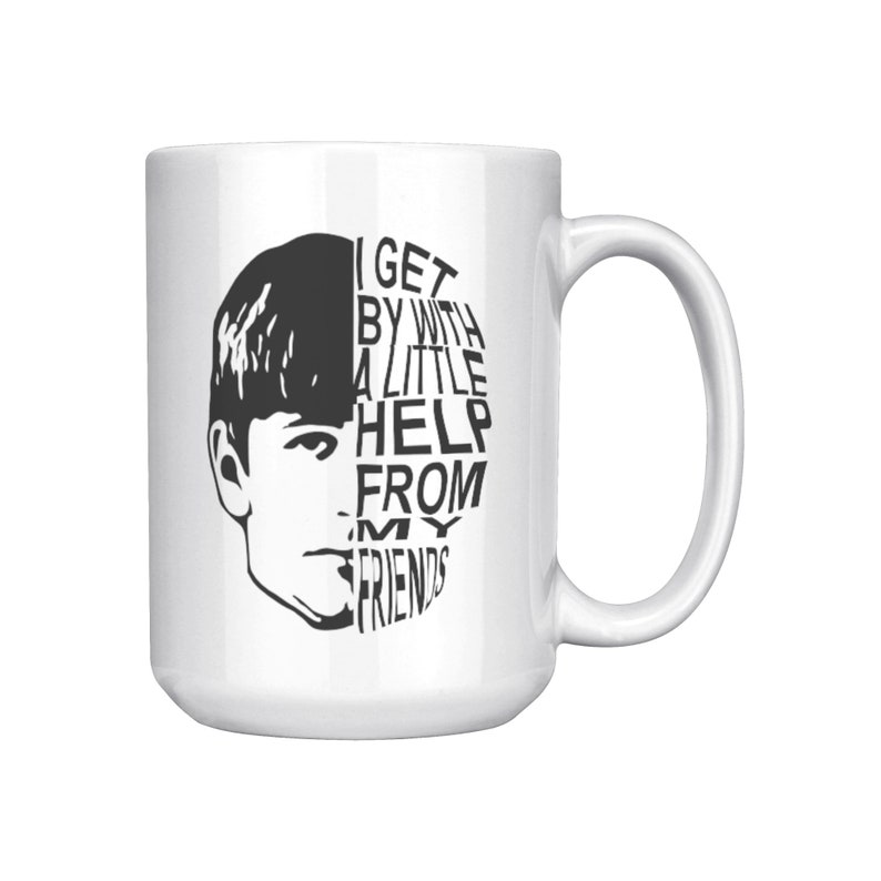 Ringo Starr MUG, I Get by With a Little Help From My Friends Beatles 15 ...