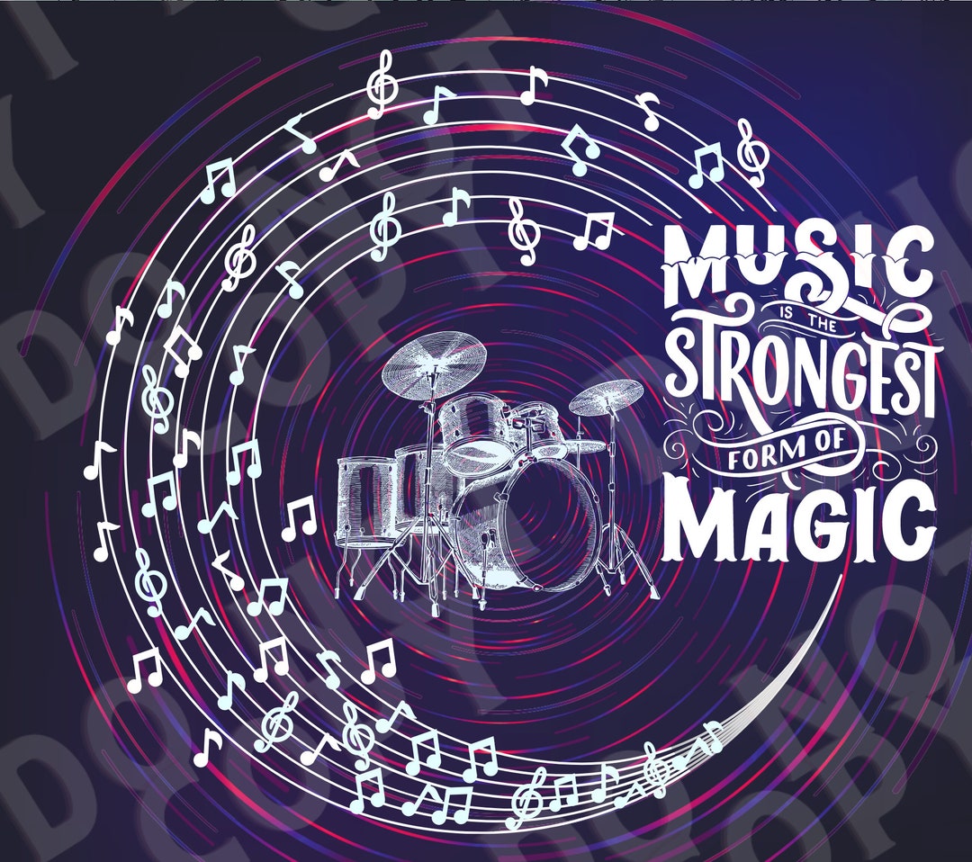 Sublimation Print - Music is the Strongest Form of Magic - Etsy