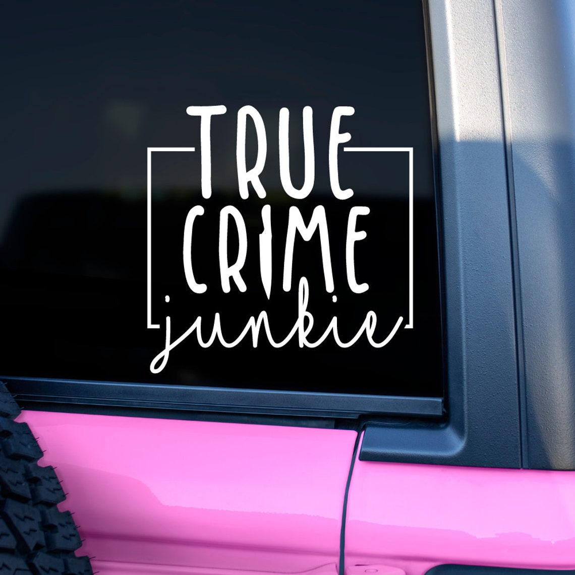 True Crime Junkie Vinyl Decal / Car Decal / Sticker - Etsy