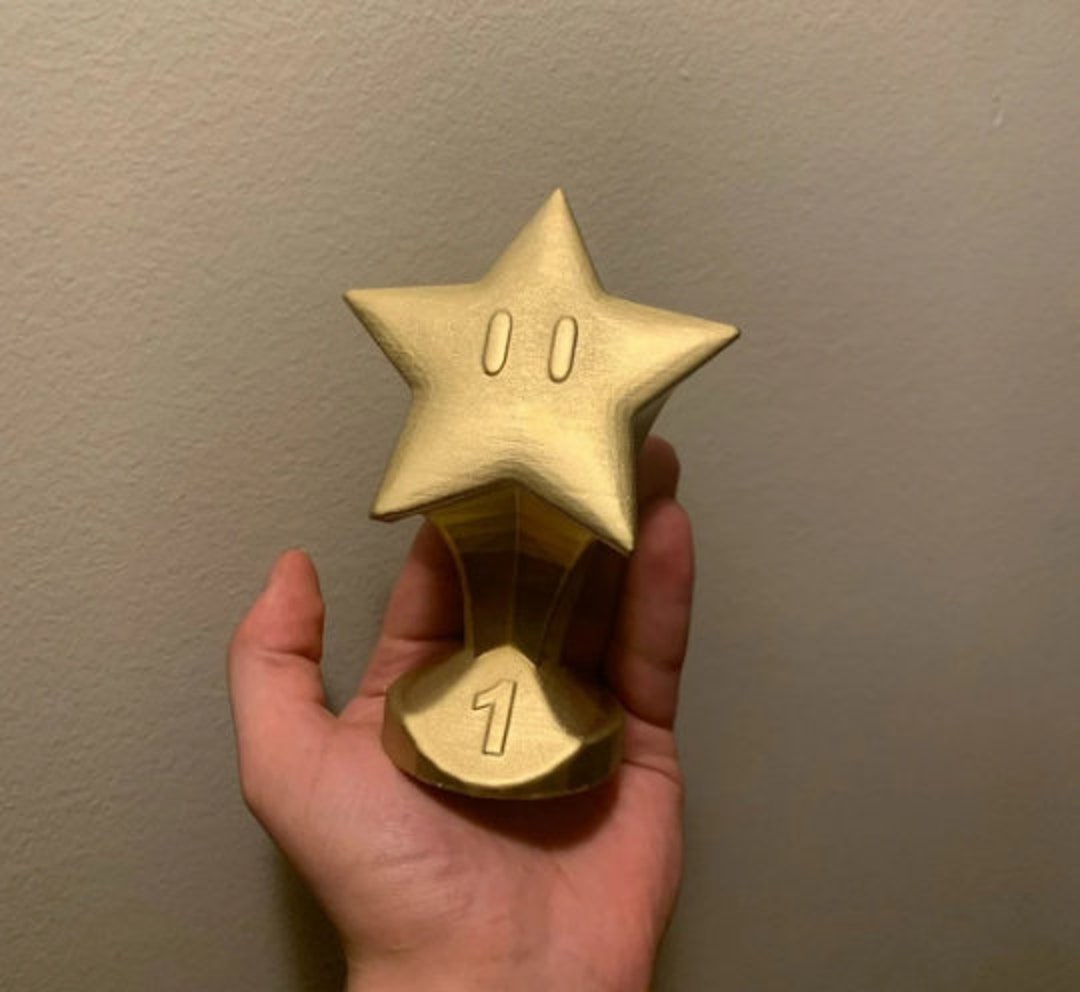 Mario Kart Star Trophy - Etsy