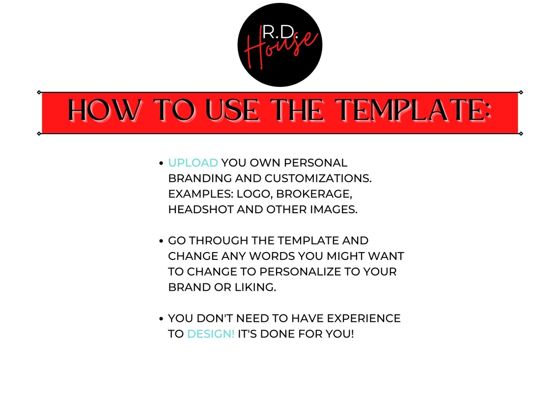 Editable Just Listed Real Estate Postcard Template - Etsy