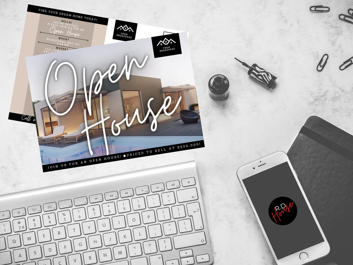 Real Estate Open House Postcards | Open House Invitations | Open House ...