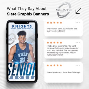 24 X 36 Custom Vinyl Printed Sports Senior Banner for Senior Night ...