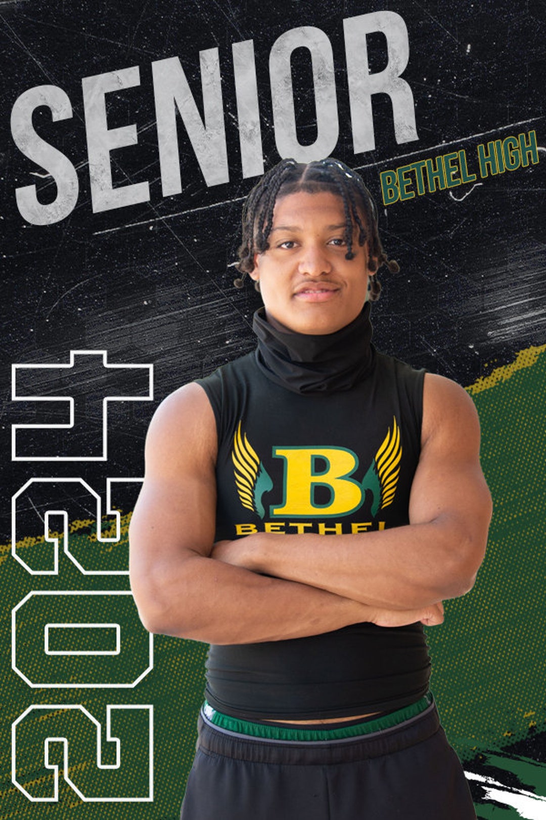 Custom 2' X 3' Vinyl Printed Sports Senior Banner, College Senior, High ...