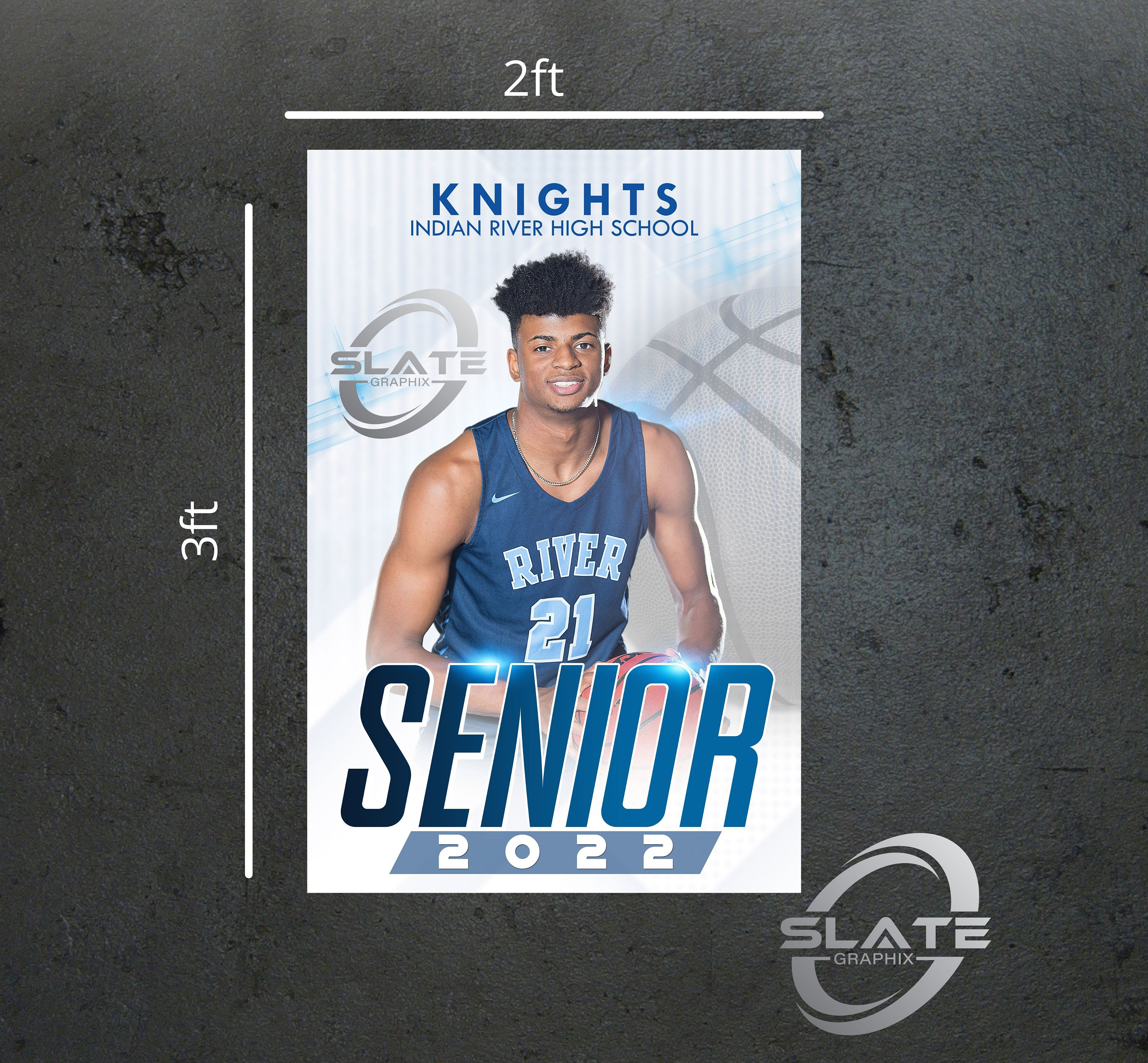 Custom Printed Vinyl Senior Sports Banner, Basketball Banner, Senior ...