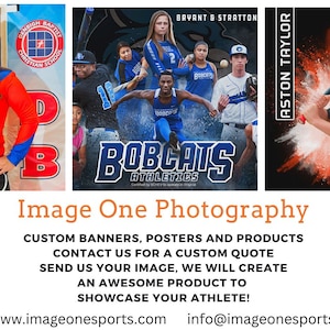 Custom Vinyl Senior Sports Banner: Personalized Team Photo - Etsy