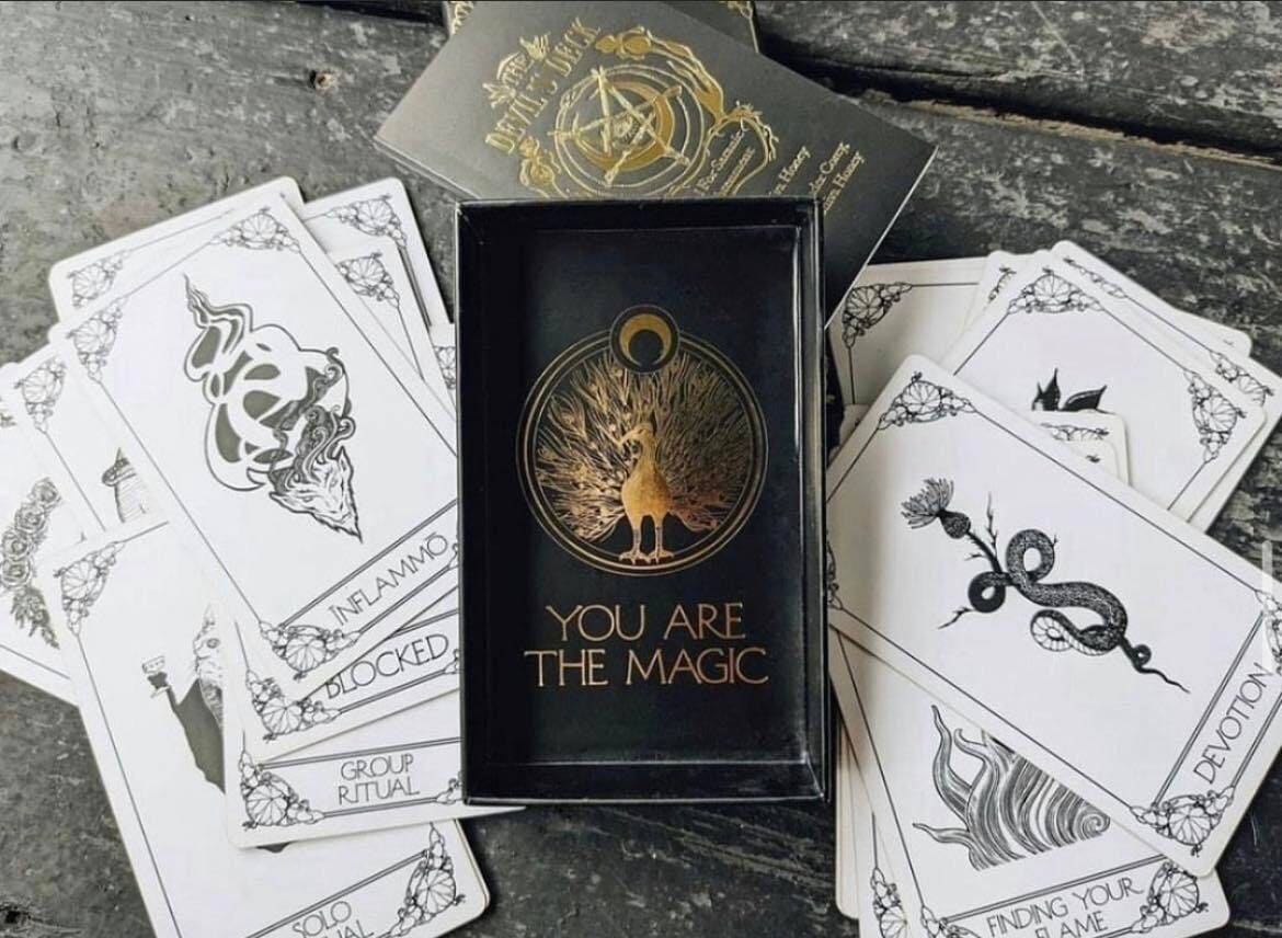 The Devil's Deck// Satanic Tarot// Satanic Oracle Deck // Satanic ...