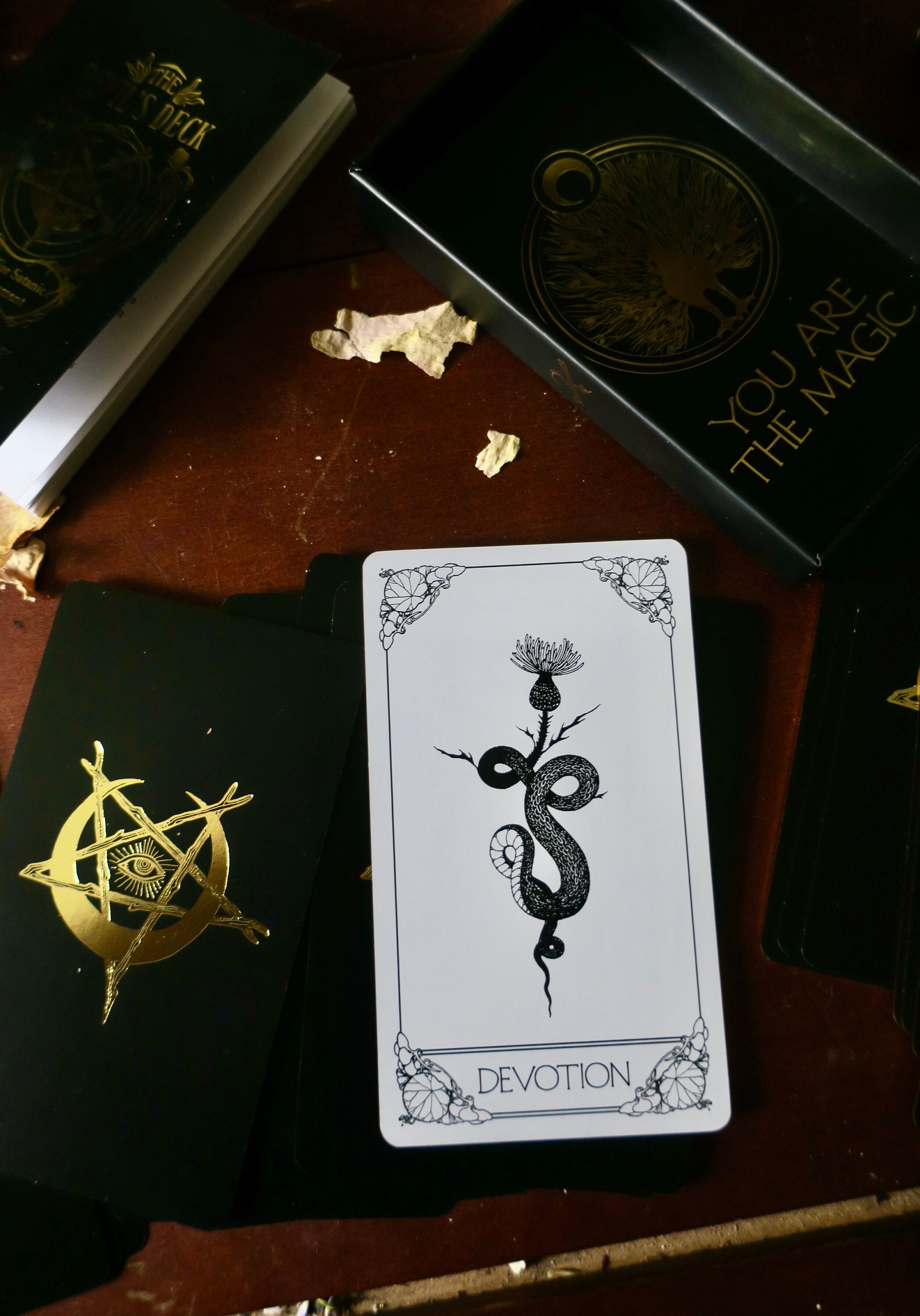 The Devil's Deck// Satanic Tarot// Satanic Oracle Deck // Satanic ...