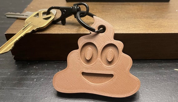 Poop Emoji Keychain Funny Keychains Gift Handmade | Etsy