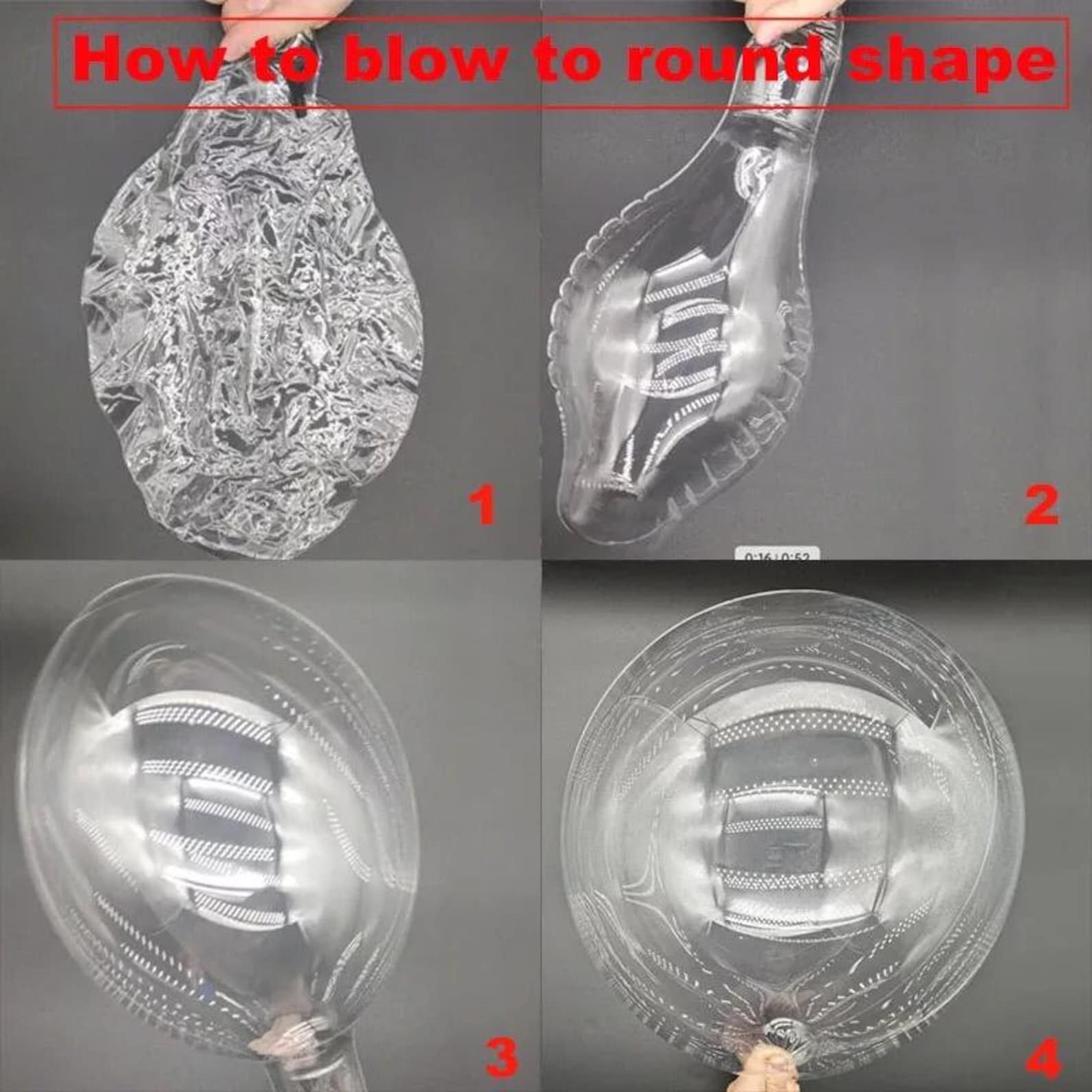 24" Clear Bubble Balloon Bobo Balloons Helium Bubble Balloon Clear ...