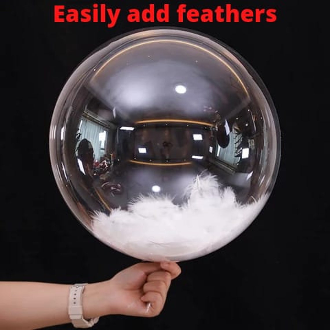 24" Clear Bubble Balloon Bobo Balloons Helium Bubble Balloon Clear ...