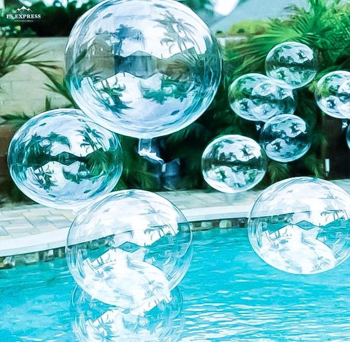 24" Clear Bubble Balloon Bobo Balloons Helium Bubble Balloon Clear ...
