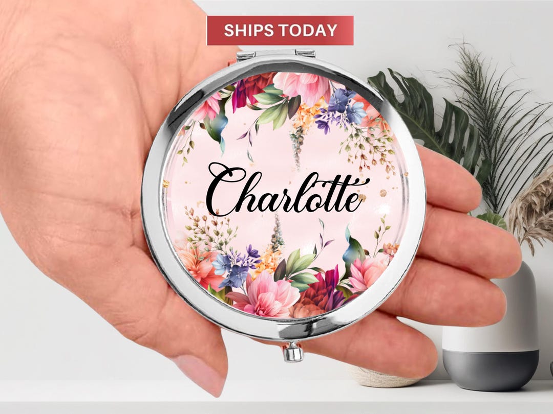 Compact Mirror Cute,compact Mirror With Name,compact Mirror Custom ...