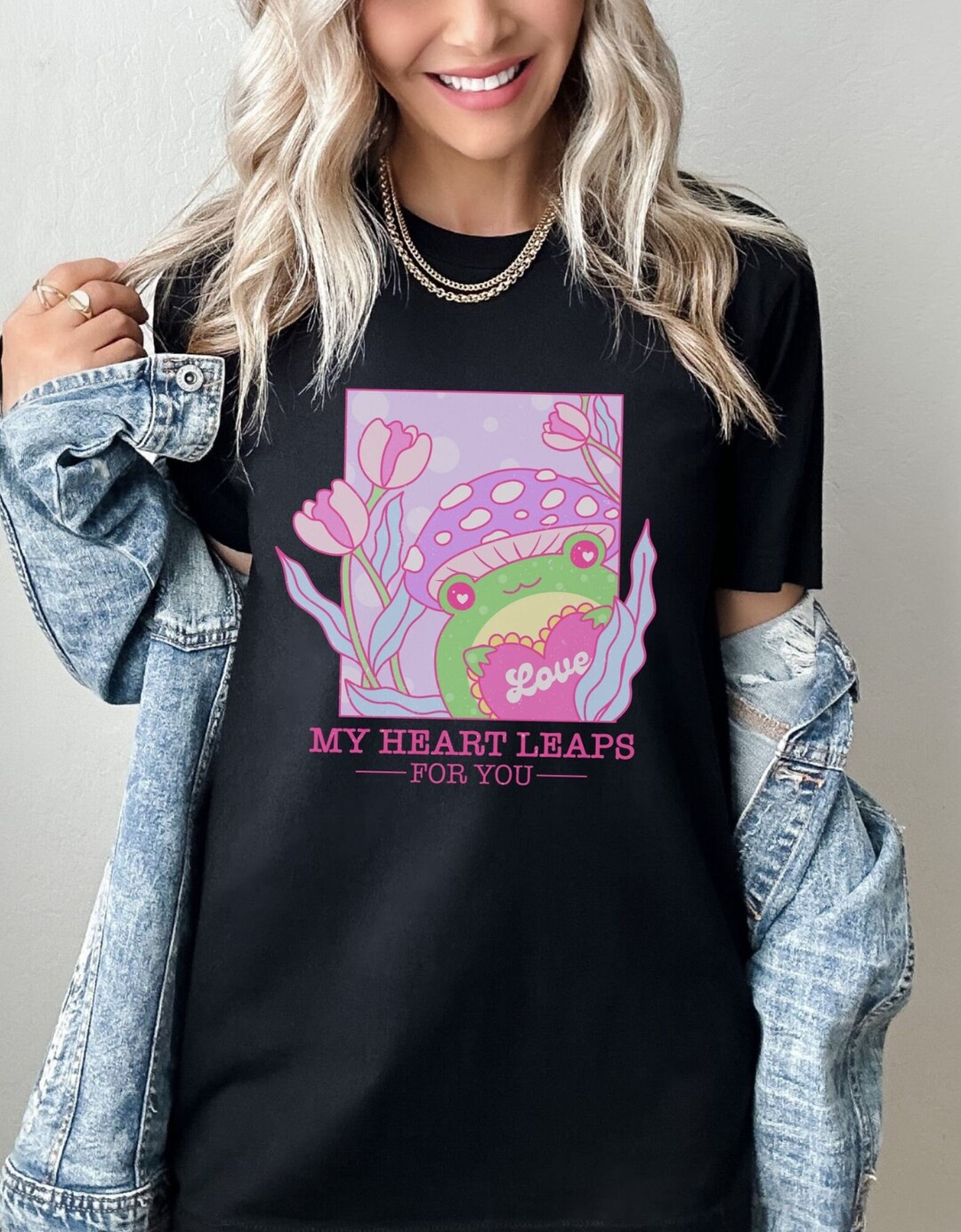 Valentines Day Shirt, Mushroom Shirt, Retro Froggy Shirt, Botanical ...