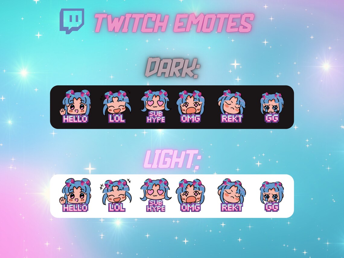 Standard Twitch Emotes Static Twitch Emotes Twitch Emotes for Streamers ...