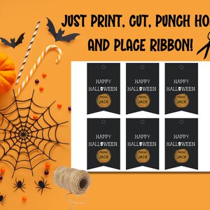 Editable Halloween Gift Tags | Halloween Tags Printable | Custom ...