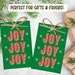Christmas Gift Tags Printable | Joy Christmas Gift Tags | Printable ...