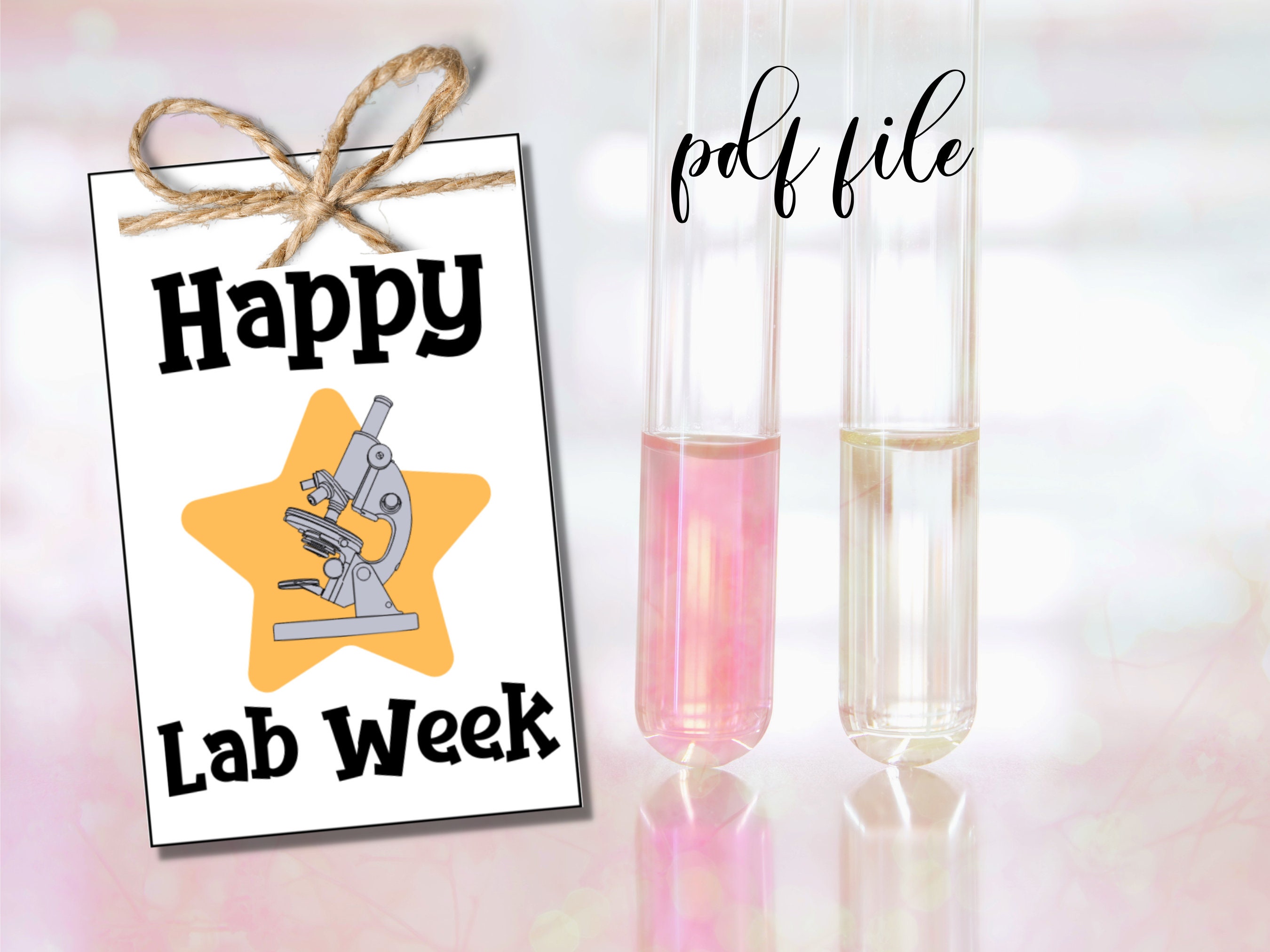 Printable Lab Week Gift Tags Lab Week Lab Gifts Lab Week Game Gift Lab ...