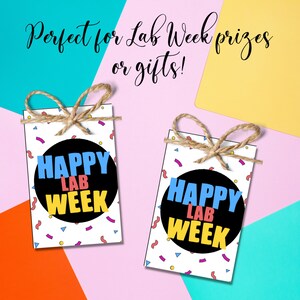 Printable Lab Week Gift Tags | Lab Week | Lab Gifts | Lab Week Game ...