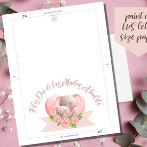 Dia De Las Madres Printable Card Spanish Mother's Day | Etsy