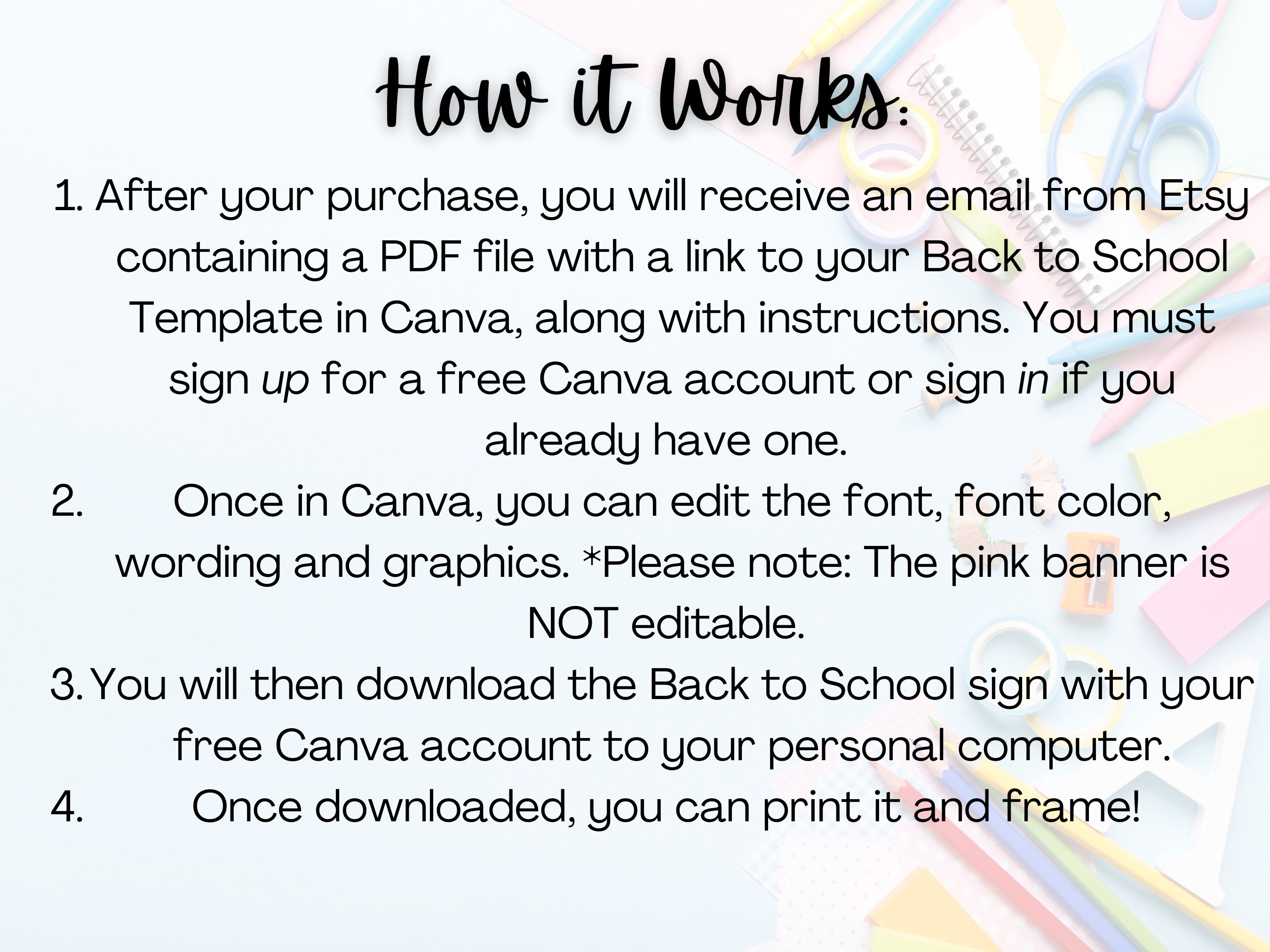 Editable First Day of School Sign | Reusable Back to School Poster ...