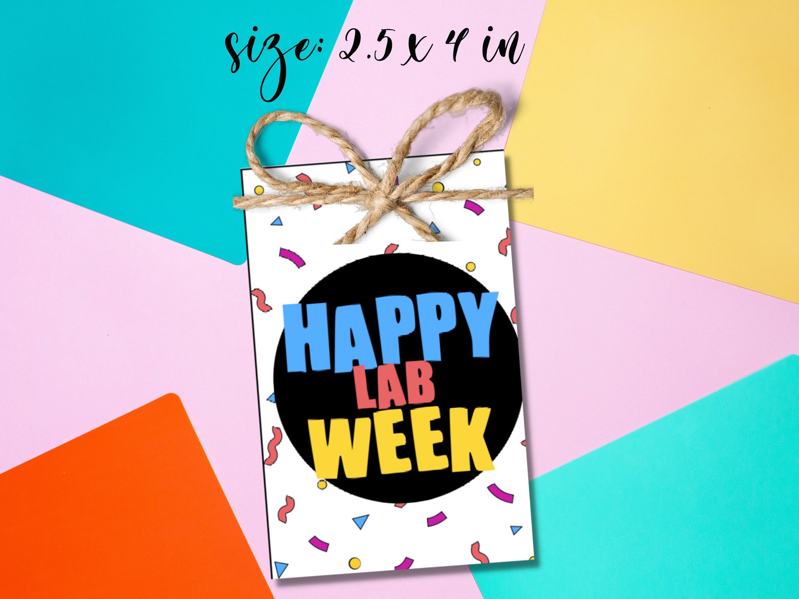 Printable Lab Week Gift Tags | Lab Week | Lab Gifts | Lab Week Game ...
