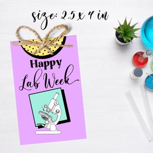 Printable Lab Week Gift Tags | Lab Week | Lab Gifts | Lab Week Game ...