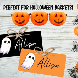 Editable Halloween Basket Tags | Halloween Tags Printable | Custom Kids ...