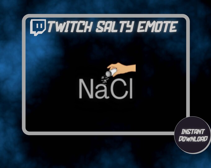 SALTY EMOTES | Twitch Emotes Set | 112x112, 56x56, 28x28 - Etsy Canada