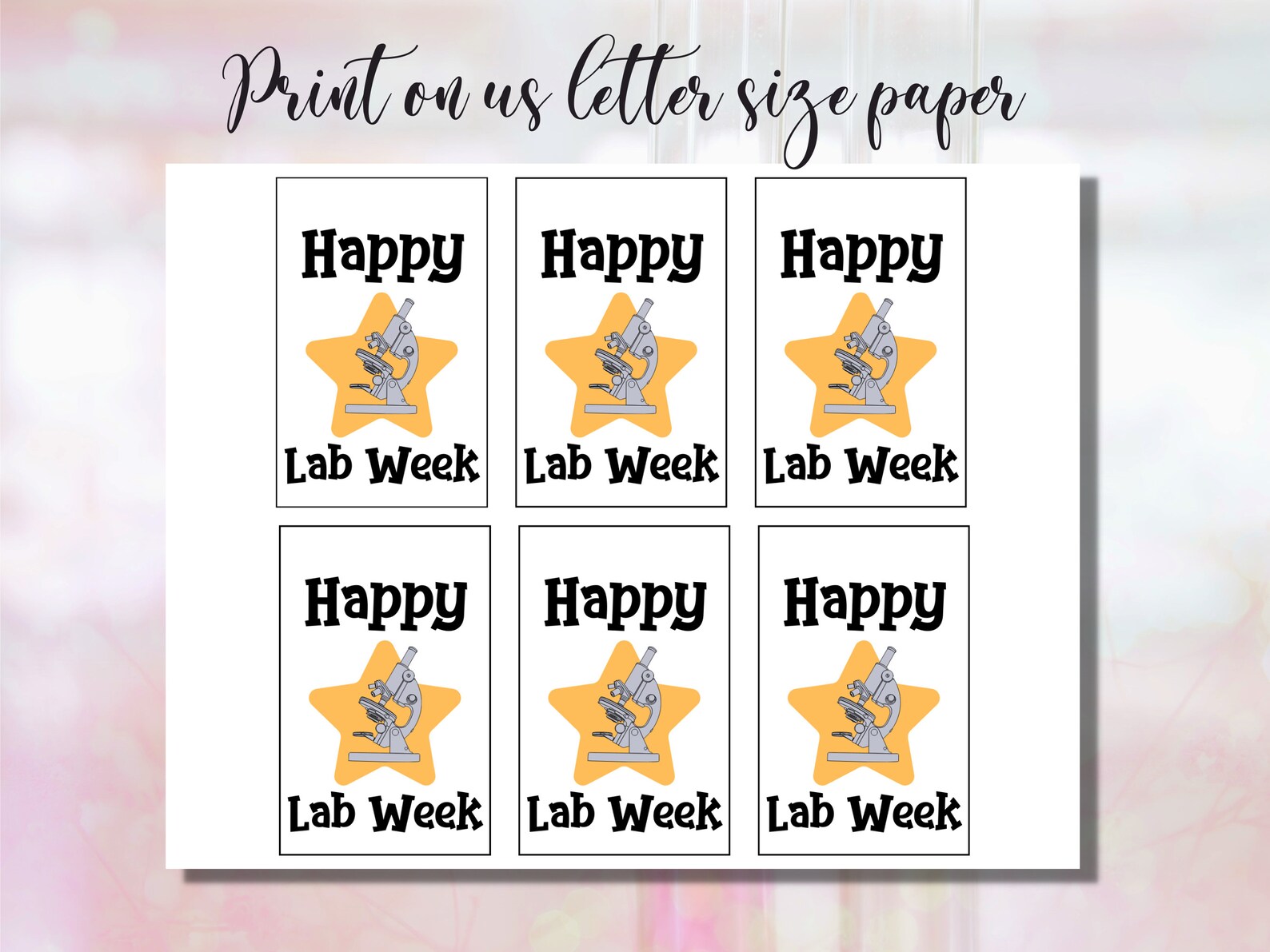 Printable Lab Week Gift Tags Lab Week Lab Gifts Lab Week Game Gift Lab ...