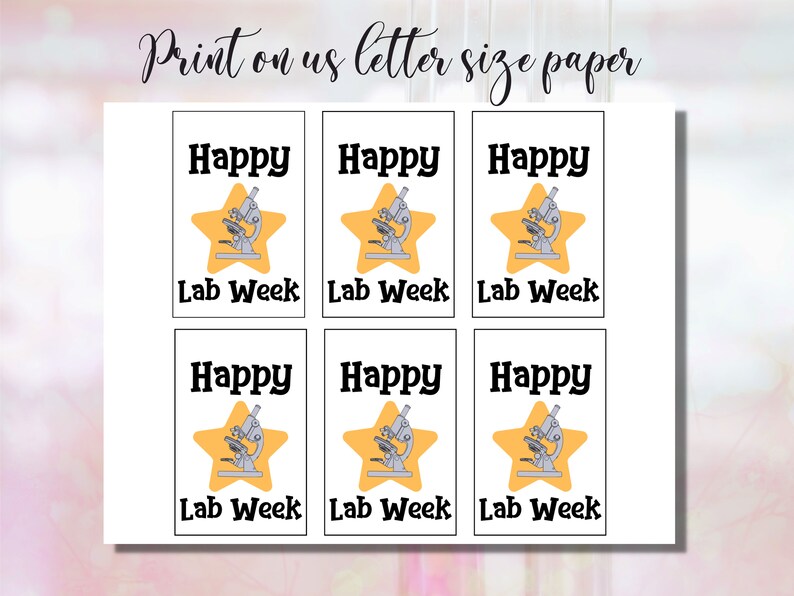 Printable Lab Week Gift Tags | Lab Week | Lab Gifts | Lab Week Game ...