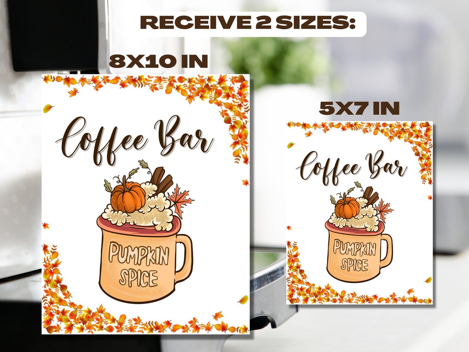 Coffee Bar Sign Printable Coffee Bar Sign Instant Download Coffee Bar ...
