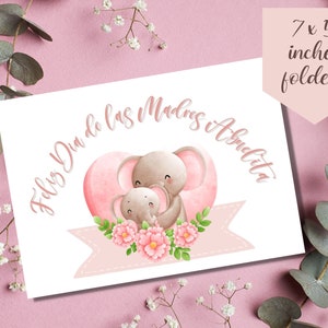 Dia De Las Madres Printable Card Spanish Mother's Day | Etsy