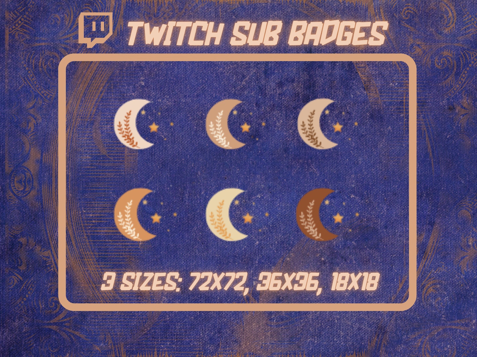 Twitch Sub Badges | Twitch Bit Badges | Boho Sub Badges | Boho Bit ...