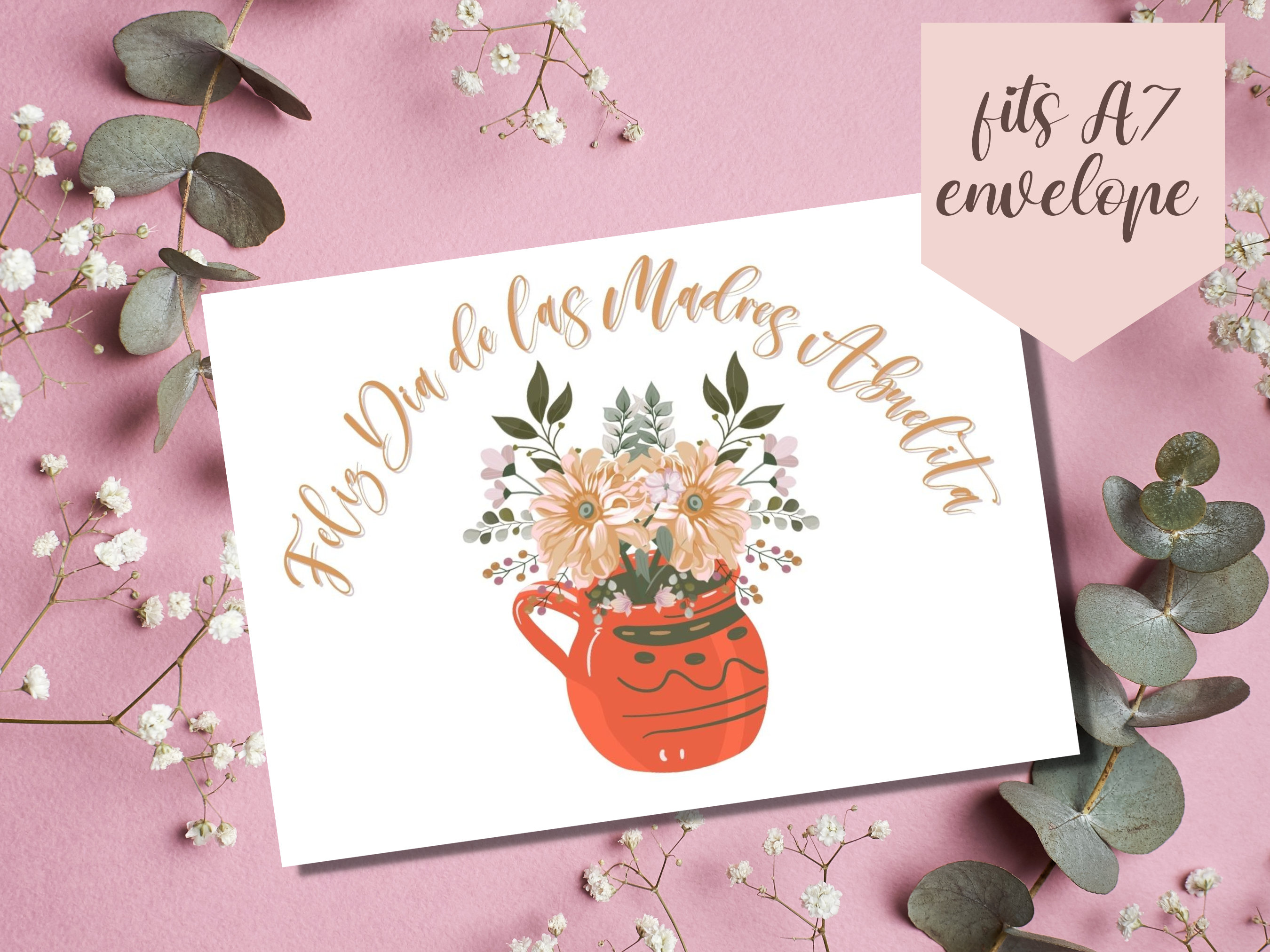 Dia De Las Madres | Printable Card | Spanish Mother's Day Card | 7 X 5 ...