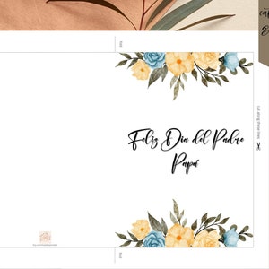 Feliz Dia Del Padre | Printable Card | Spanish Father's Day Card | PDF ...