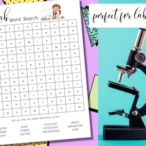 Lab Week Game | Lab Word Search | Lab Word Puzzle | Lab Game Printable ...