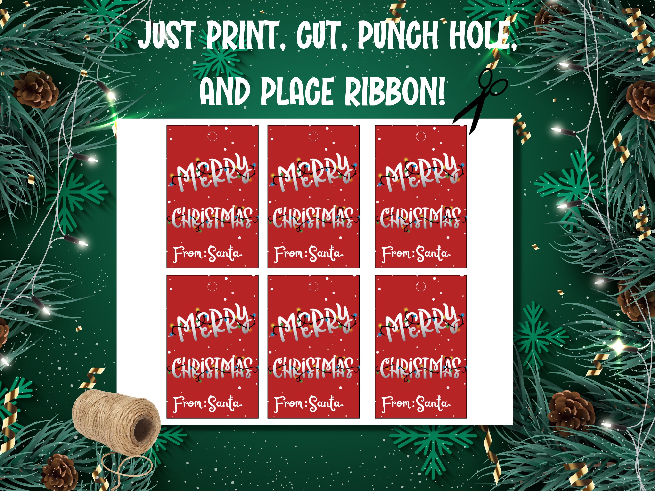 Editable Christmas Gift Tags | Christmas Gift Tags | Christmas Gift ...