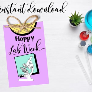Printable Lab Week Gift Tags | Lab Week | Lab Gifts | Lab Week Game ...
