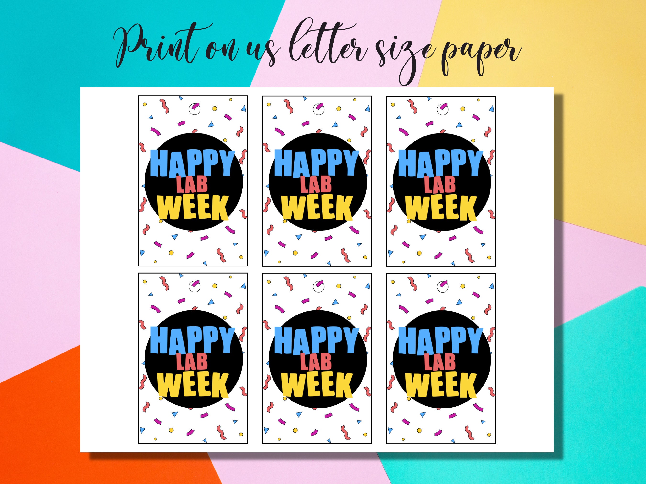 Printable Lab Week Gift Tags | Lab Week | Lab Gifts | Lab Week Game ...