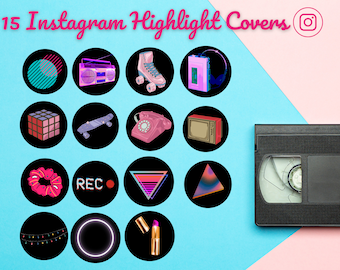 Retro Instagram Highlight Covers | 30 Instagram Story Covers ...