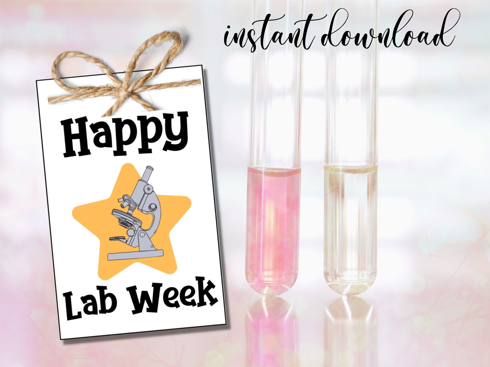 Printable Lab Week Gift Tags Lab Week Lab Gifts Lab Week Game Gift Lab ...