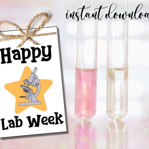 Printable Lab Week Gift Tags | Lab Week | Lab Gifts | Lab Week Game ...