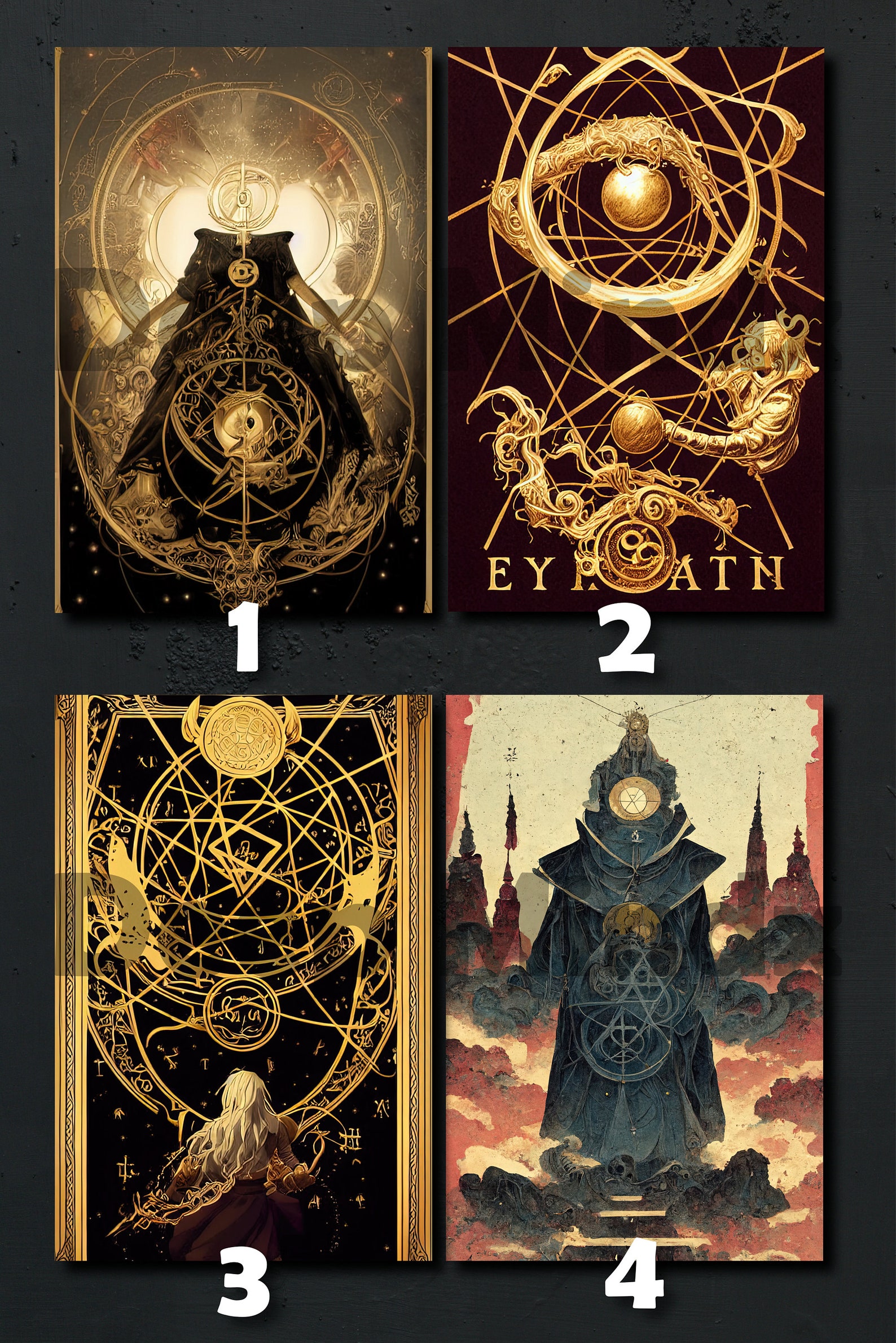 Full Metal Alchemist Tarot Cards Wall Art Prints 20 FMA - Etsy