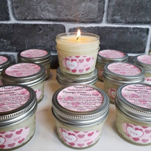Massage Candle/lotion Candle Gift for Her, Romantic Valentines Gift ...