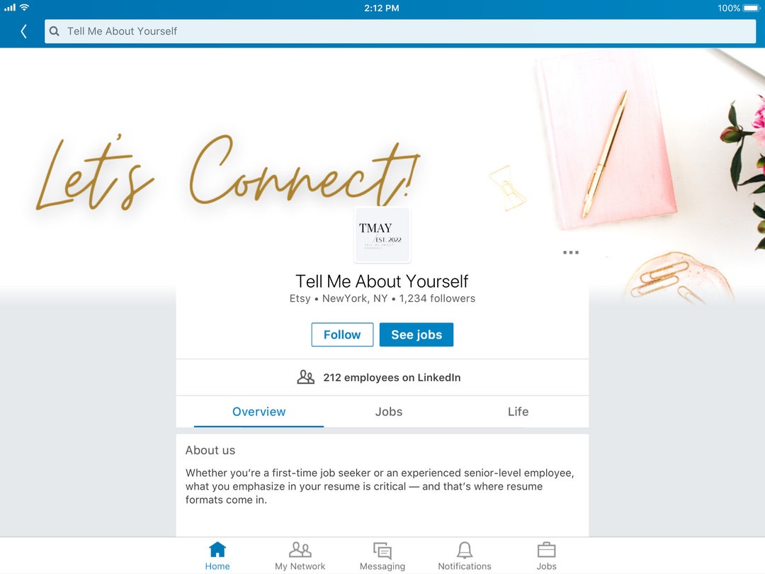 Linkedin Banner Instant Ready Office Let's Desk 4 - Etsy