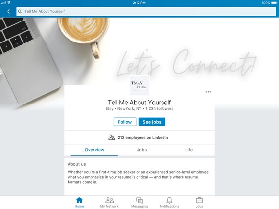 Linkedin Banner Instant Ready Office Let's Desk 2 - Etsy