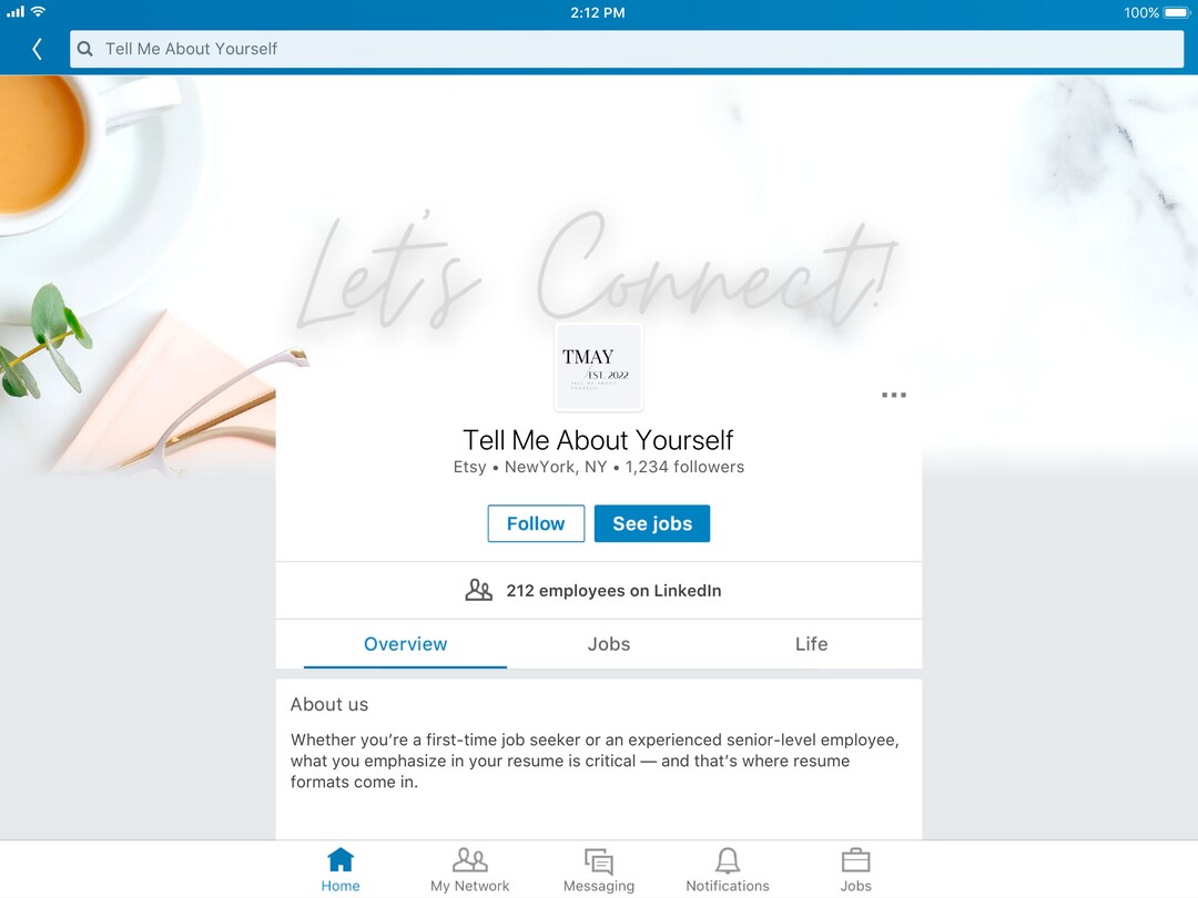 Linkedin Banner Instant Ready Office Let's Desk 1 - Etsy