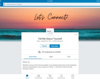 Linkedin Banner Instant Ready Office Let's Connect - Etsy