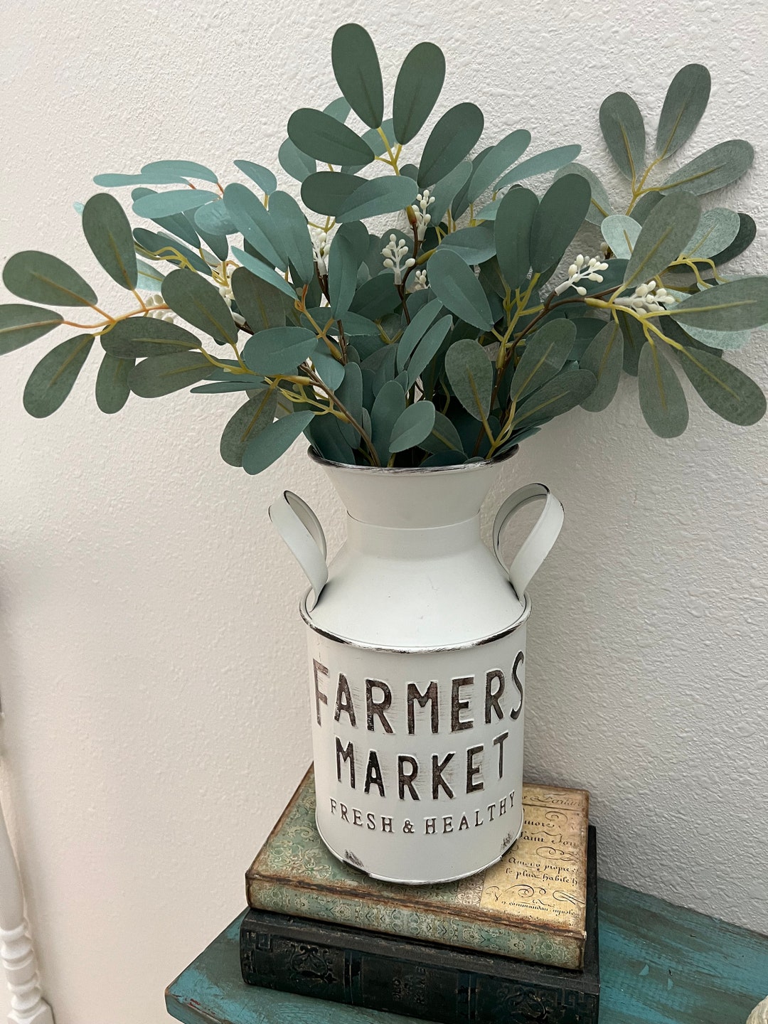 Farmhouse Eucalyptus Bouquet - Etsy